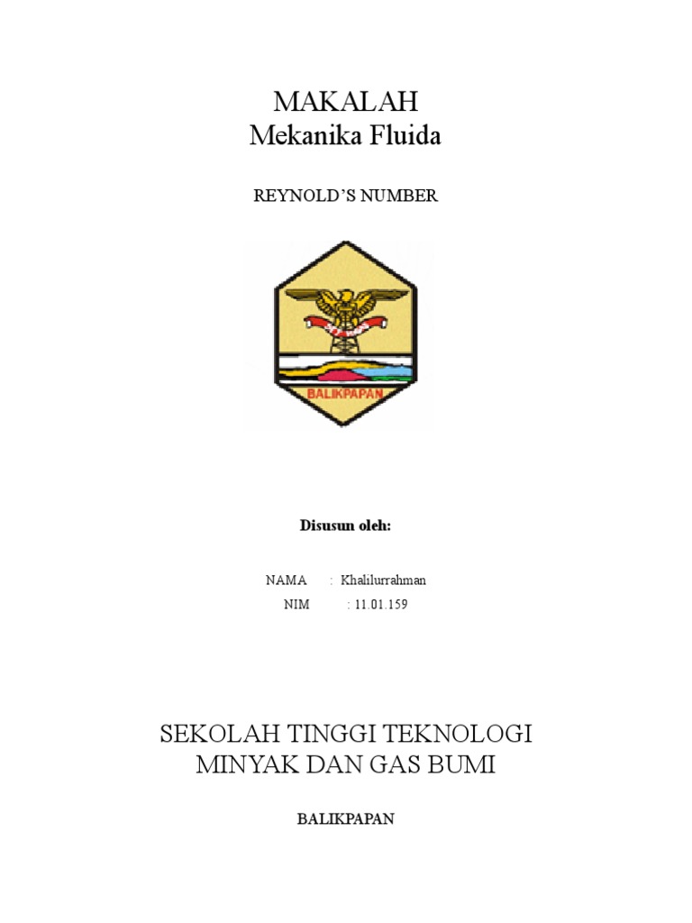 Bilangan Reynolds dalam Mekanika Fluida | PDF