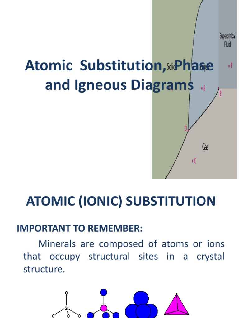 6 Petrology - Atomic Substitution, Phase and Igneous Diagrams ...