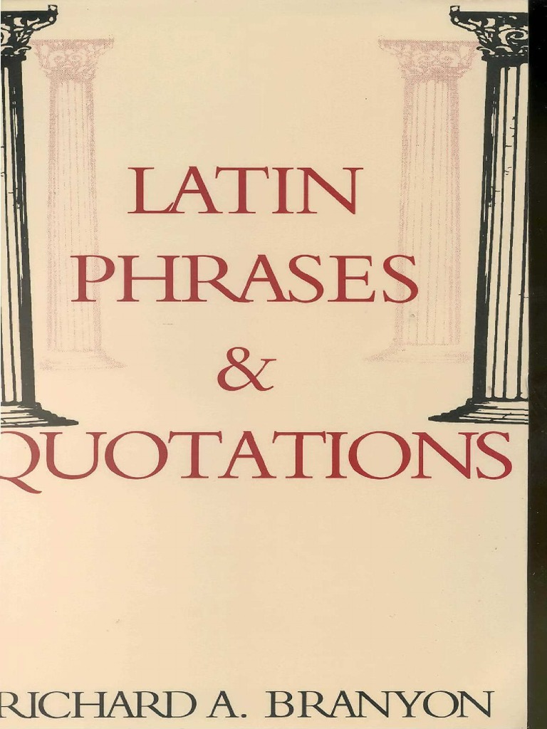 Latin Phrases and Quotations | PDF | Dictionary | Translations