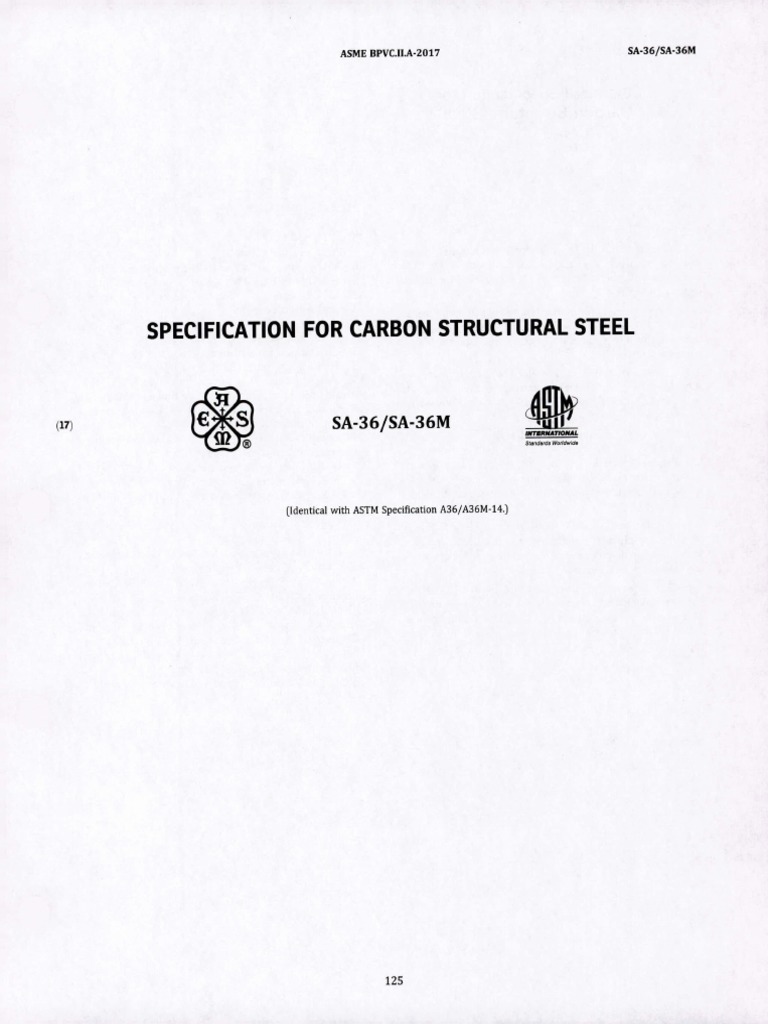 Sa 36 | PDF | Structural Steel | Screw