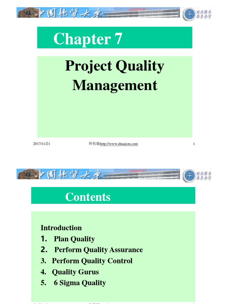 7 MPM Quality - Output | PDF | Six Sigma | Quality Management