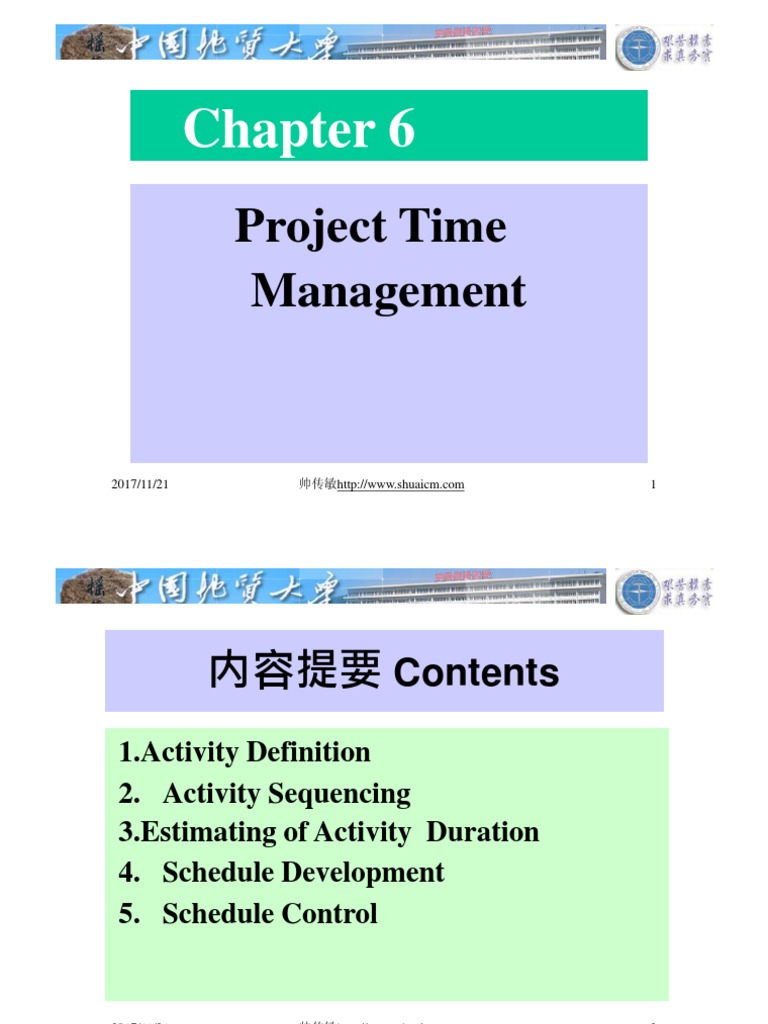 Project Time Management | PDF | Teaching Mathematics | Business