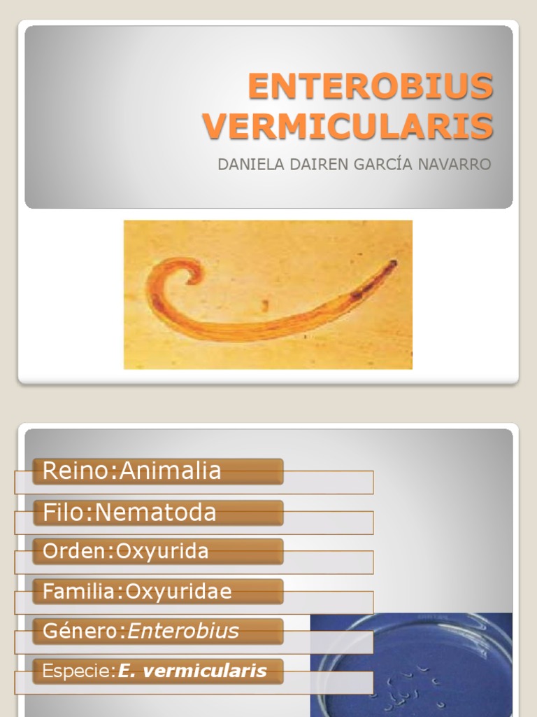 Enterobius Vermicularis | PDF | Parasitología | Ciencias de la Salud
