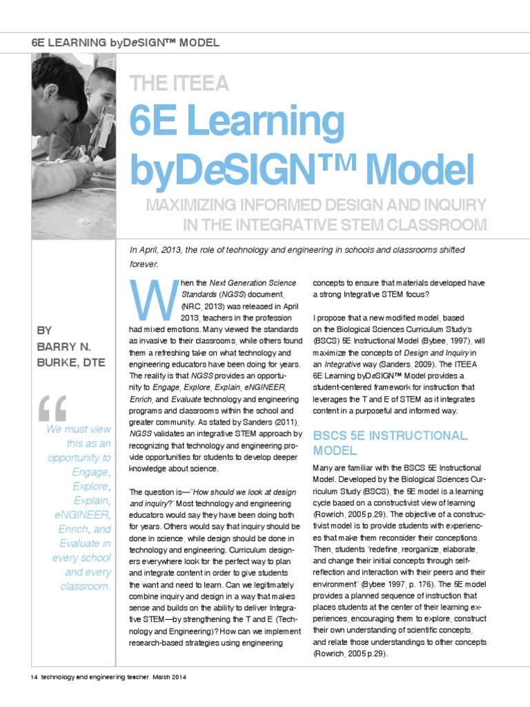 6E Learning by Design Model PDF | PDF | Design | Teachers