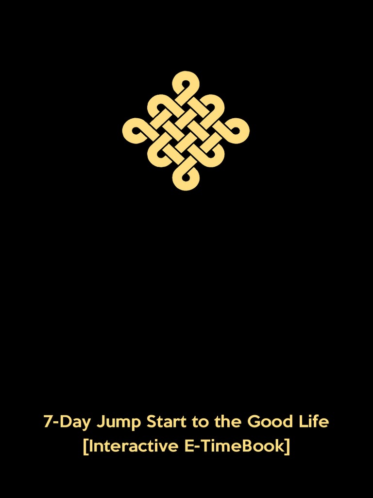 TimeBook 7 Day Jump Start To The Good Life | PDF | Qr Code | Goal