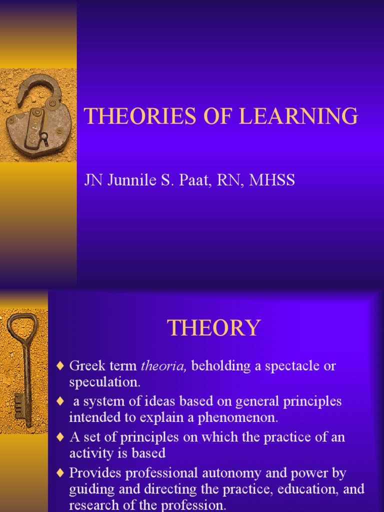 Unit 2 Theories of Learning | PDF | Classical Conditioning | Reinforcement
