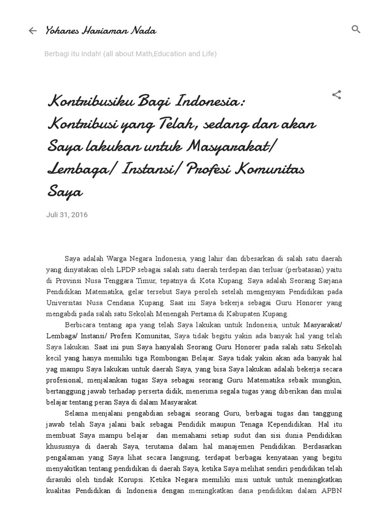 Panduan Menulis Esai LPDP 6 | PDF