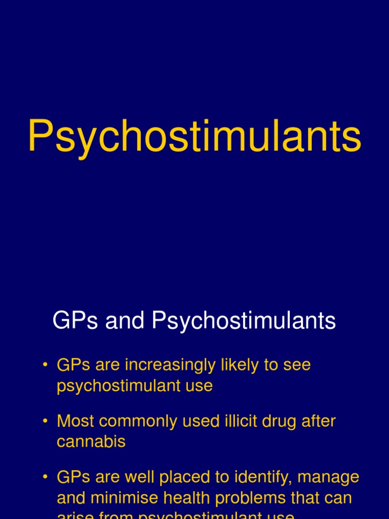4-6 SL Psychostimulants | PDF | Stimulant | Cocaine