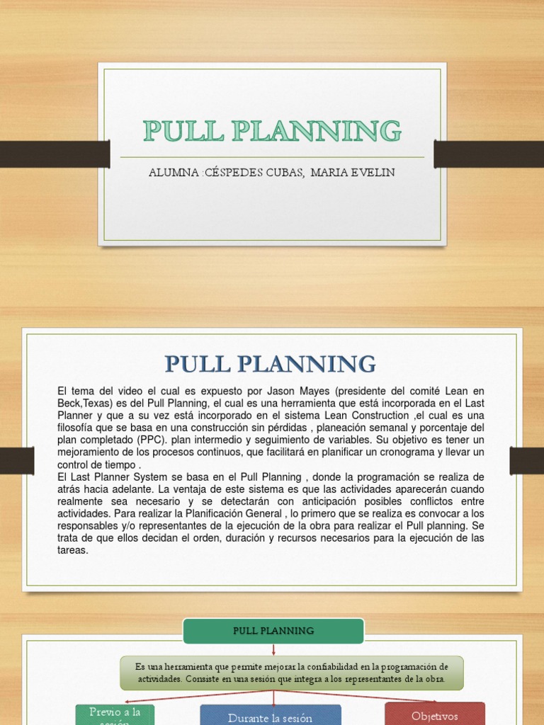 Pull Planning en Lean Construction | PDF | Planificación | Informática