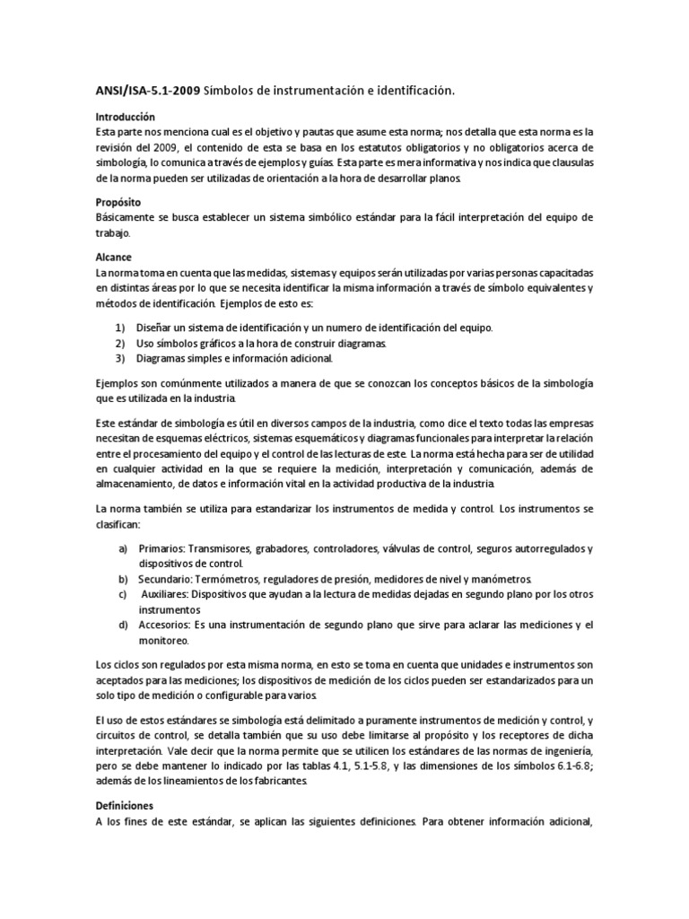 Isa-5 1 | PDF | Controlador lógico programable | Solenoide