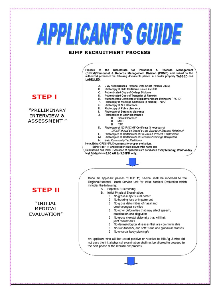BJMP Recruitment Process | Physical Examination | Test (Assessment)