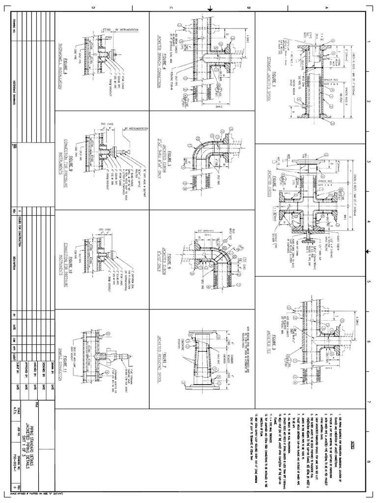 PSD 0024 1 Jacketed Piping Details SHT 1 | PDF