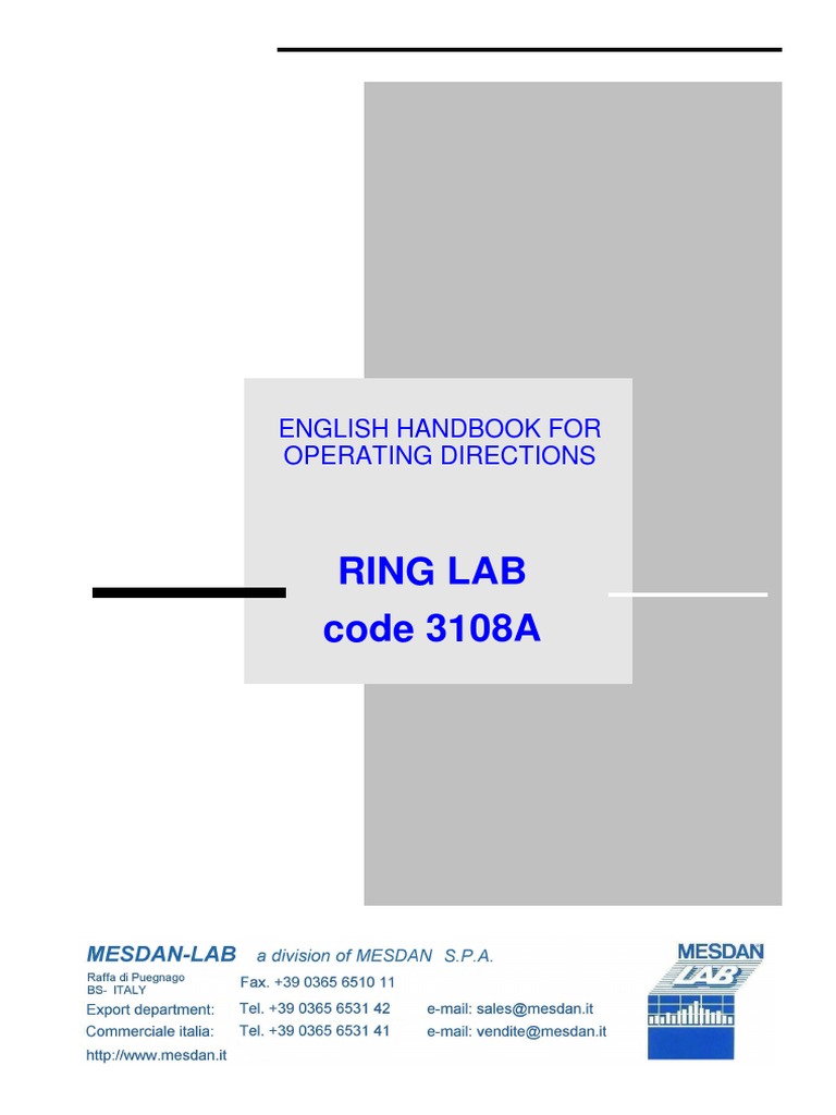 3108A Manual Eng PDF | PDF | Spinning (Textiles) | Safety