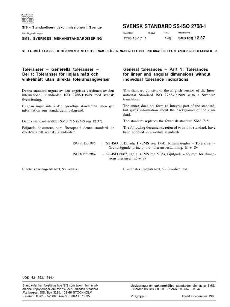 Ss-Iso 2768 | PDF