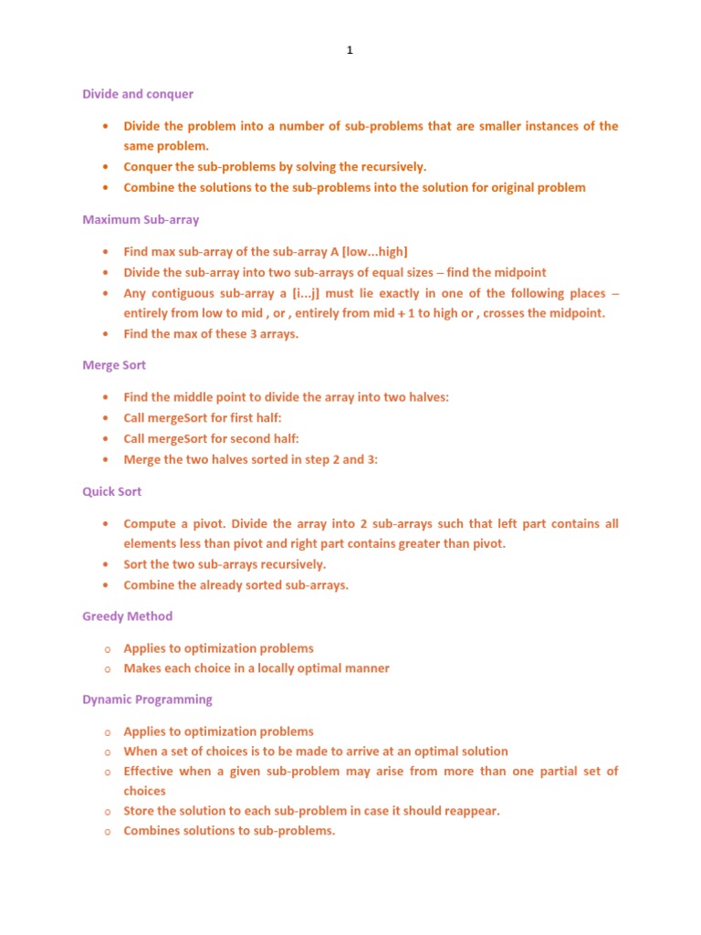 Algorithm Short Notes | PDF | Theoretical Computer Science ...