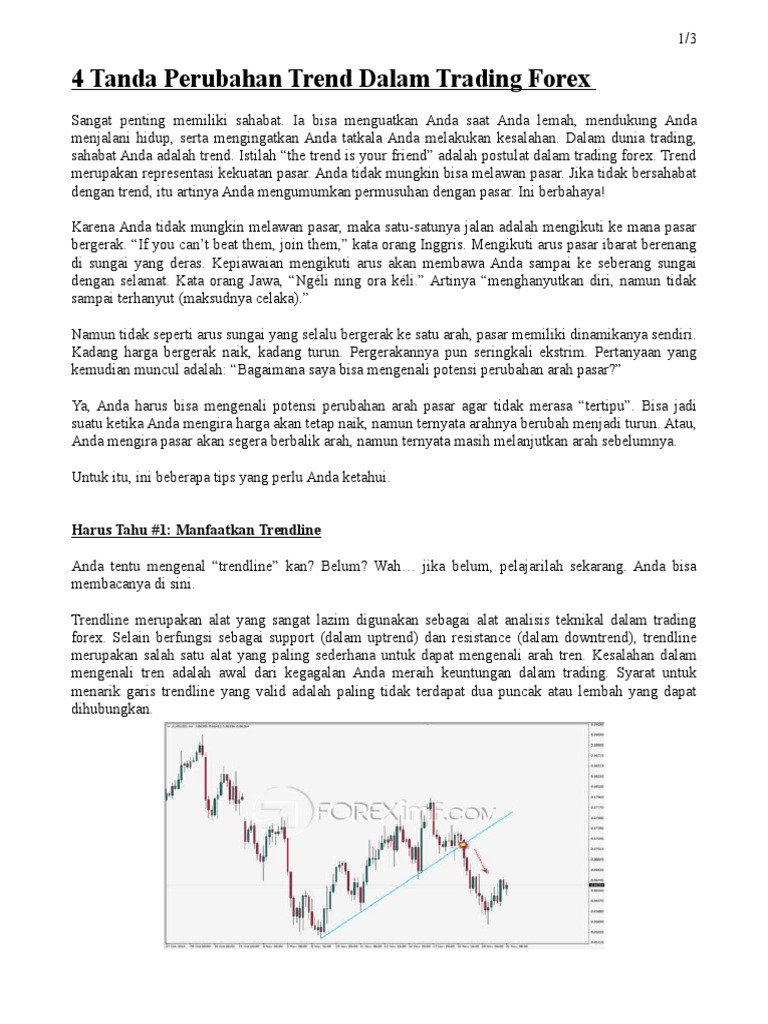 4 Tanda Perubahan Trend Dalam Trading Forex | PDF