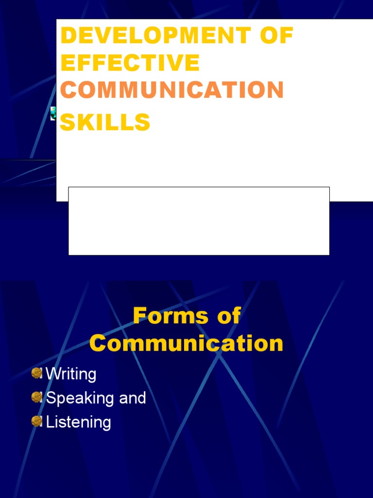Development of Effective Communication Skills | Communication | Semiotics
