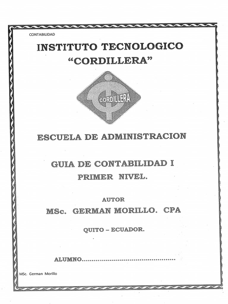 Contabilidad I | PDF