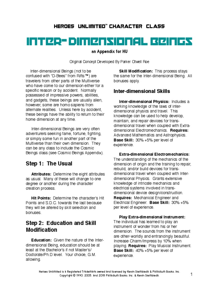 HU Inter-Dimensional Beings Appendix 3.0 | Download Free PDF | Dimension | Electric Generator
