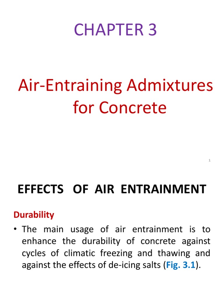 Air-Entraining Admixtures For Concrete 11 | PDF | Concrete | Surfactant