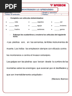 Palabras Terminadas en - Ción/ - Sión | PDF