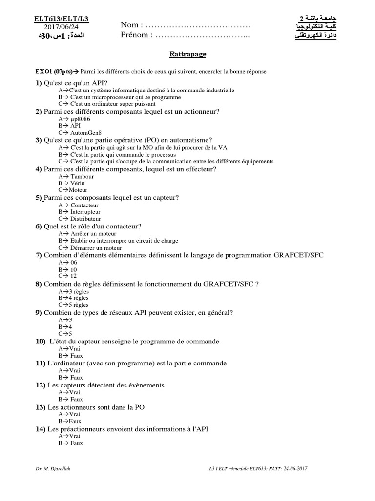 Ratt Corrig Type 24 06 2017 | PDF | Programme informatique | Programmation