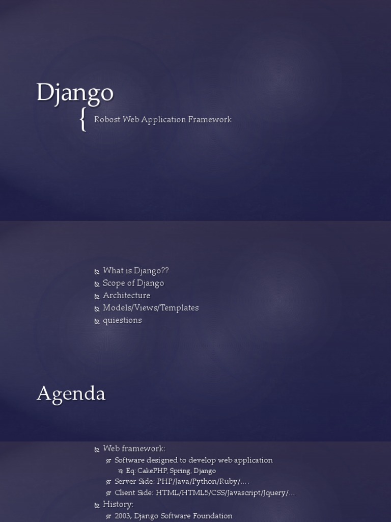 Django Demo | PDF | Web Application | Software Architecture