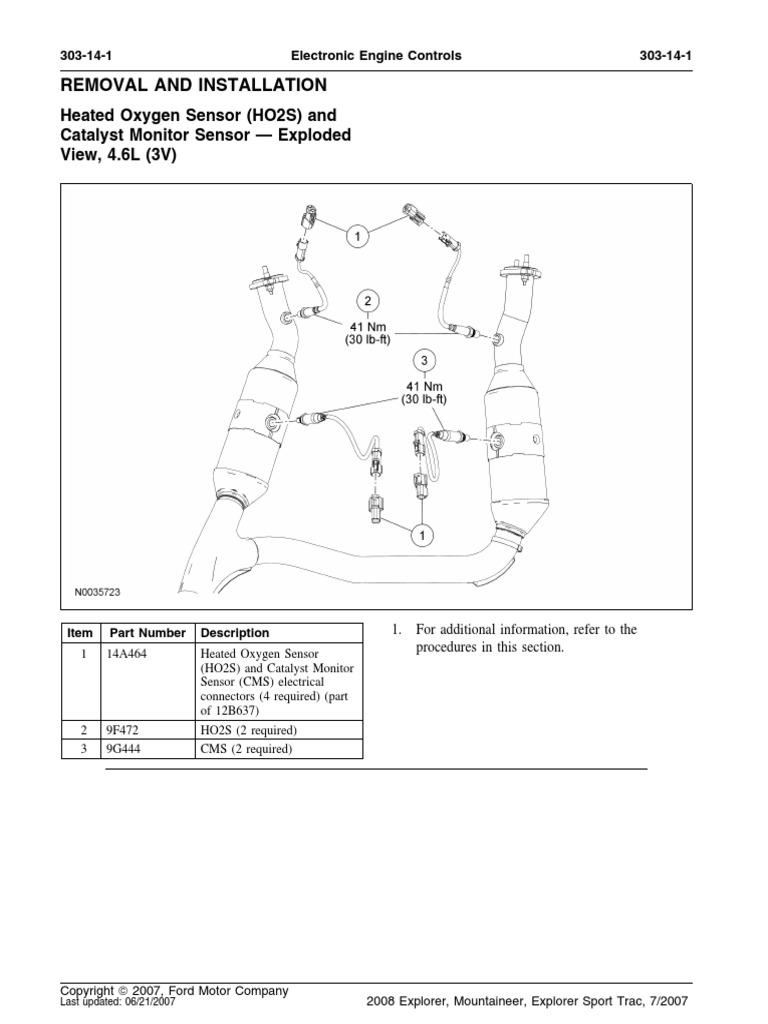 Heated Oxygen Sensor Ho2s and Catalyst Monitor Sensor 8212 Exploded ...