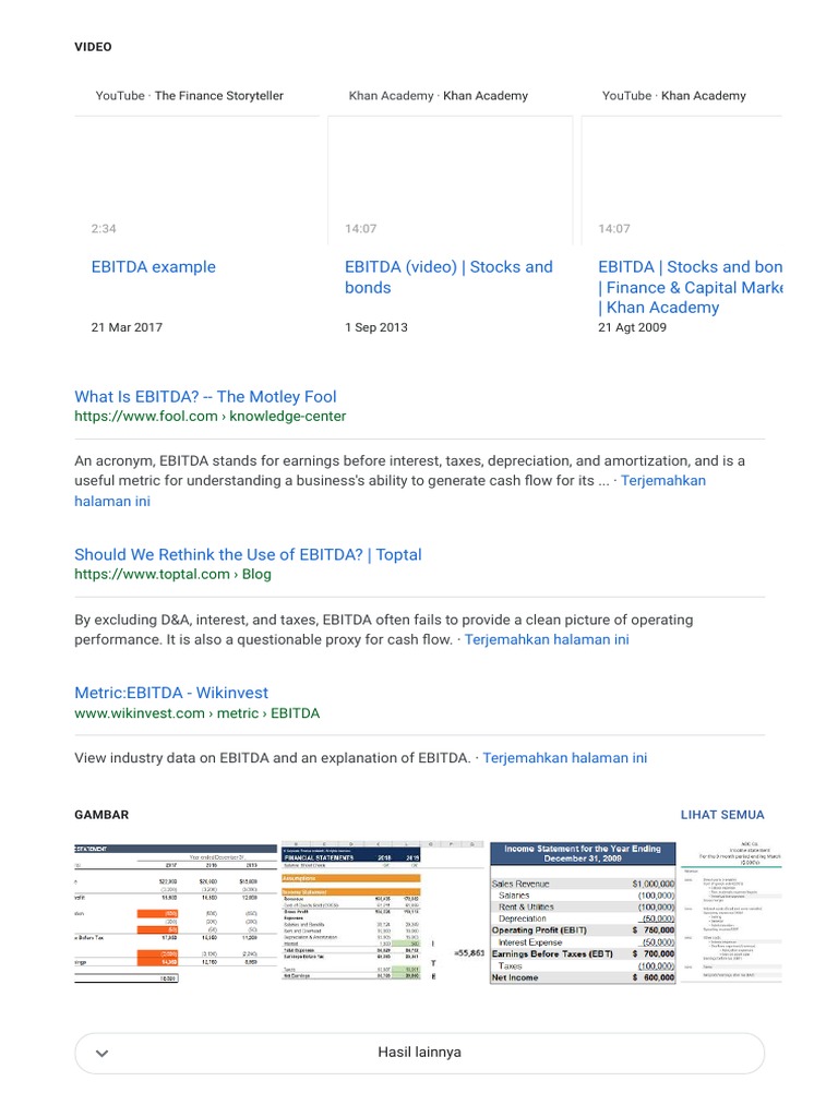 Understanding EBITDA Explained | PDF