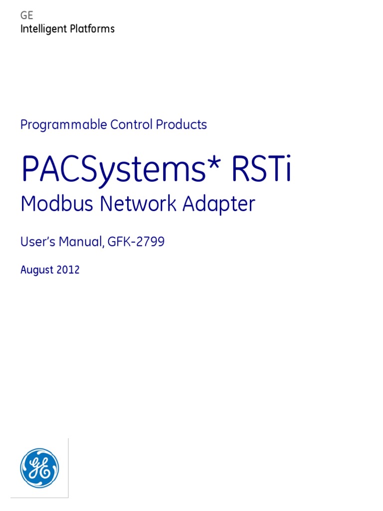 GFK2799 RSTiModbus PDF | PDF | Input/Output | Computer Network