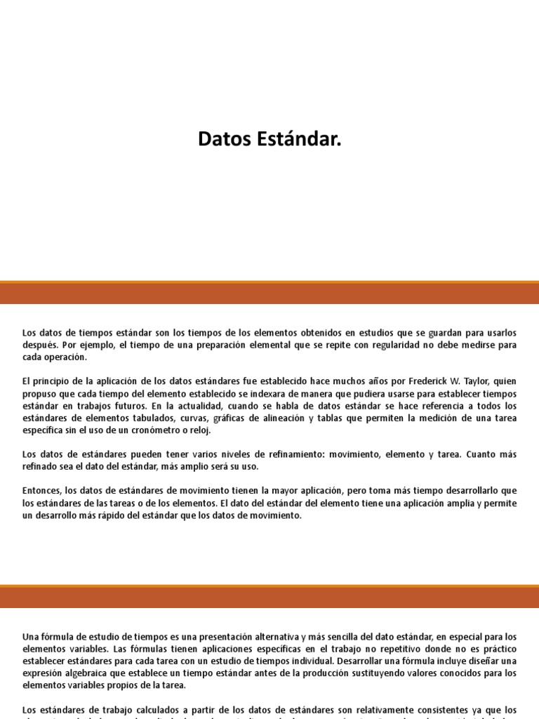 1 Datos Estándar. | PDF | Hora | Función (Matemáticas)