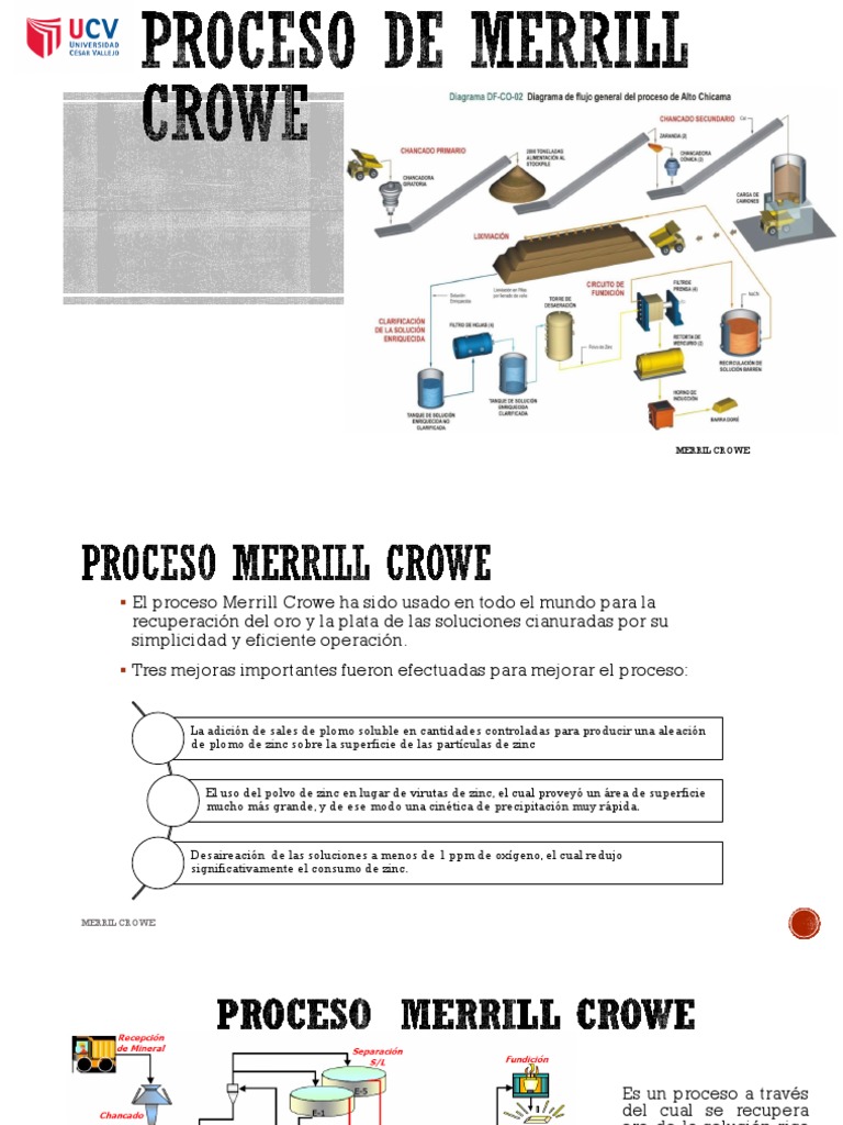 Descripcion Del Proceso Merrill Crowe | PDF | Filtración | Oro
