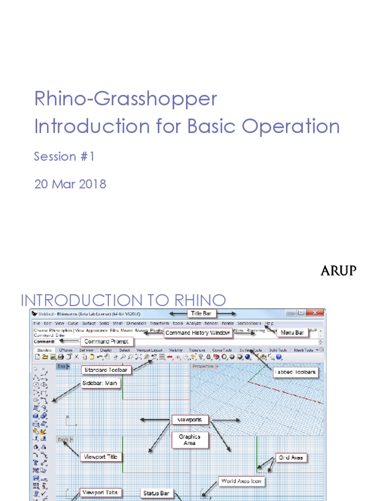 1.1 - Rhino-Grasshopper Introduction For Basic Operation | PDF | Euclidean Vector | Curve