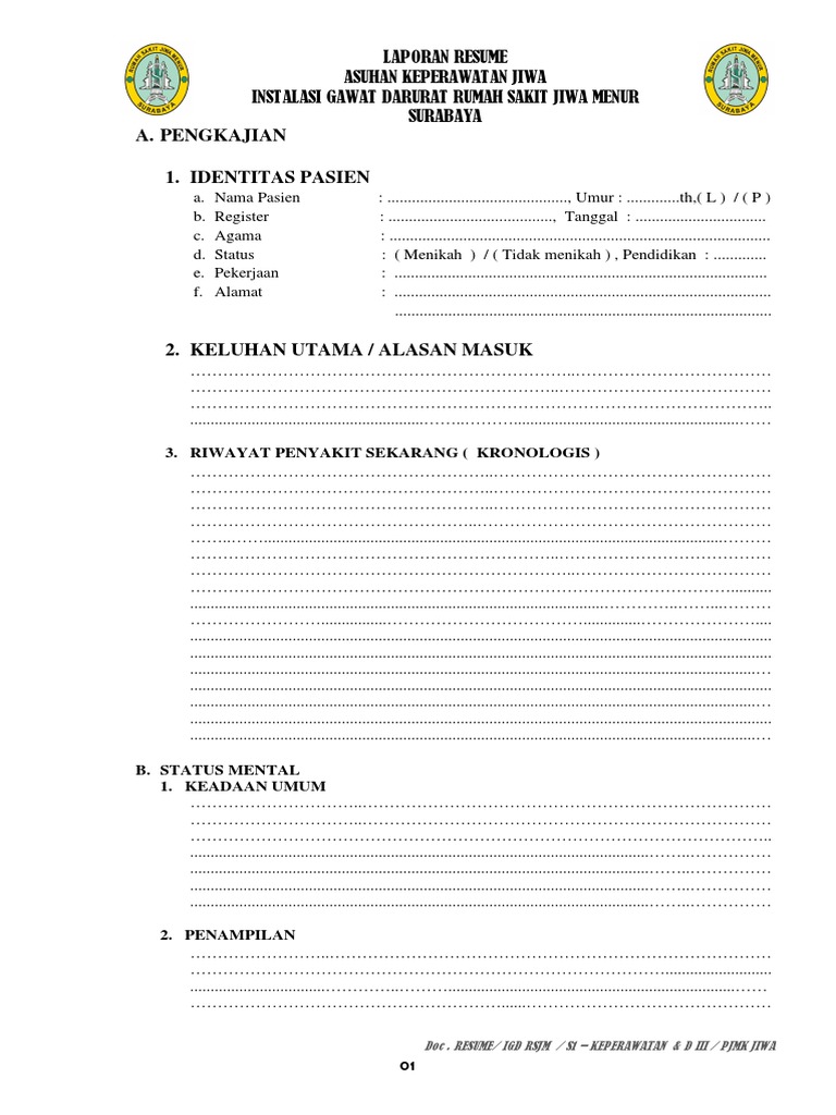 Laporan Resume Ird PDF | PDF