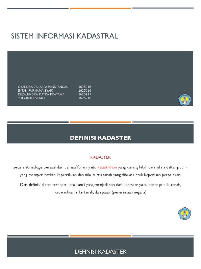 Sistem Informasi Kadastral Lengkap | PDF