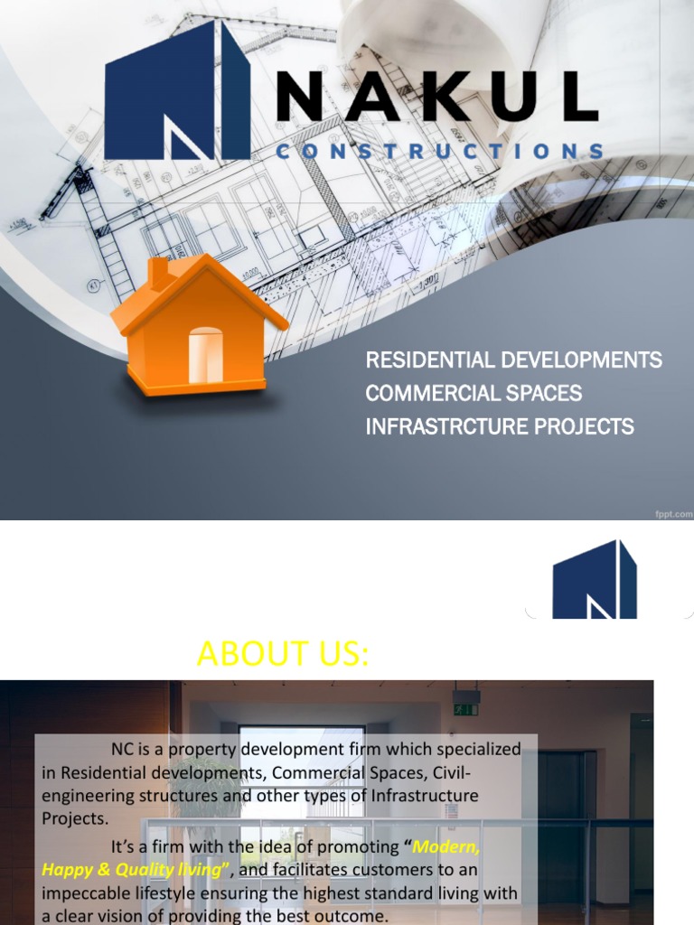 Residential Developments Commercial Spaces Infrastrcture Projects | PDF ...