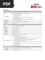 Canon Eos Rebel DSLR Comparison Chart | PDF | Autofocus | Canon Eos