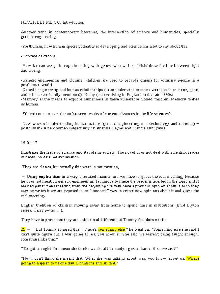 Never Let Me Go | PDF