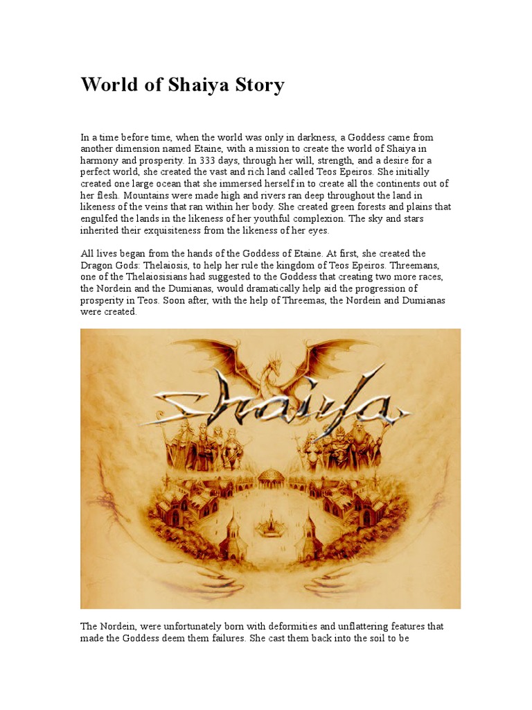 The Creation of the World of Shaiya: A Tale of Gods, Races, and the ...
