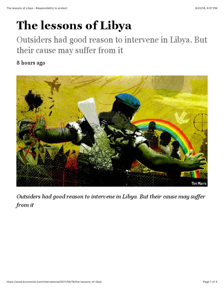 The Lessons of Libya - Responsibility To Protect | PDF | Responsibility ... The Lessons of Libya - Responsibility To Protect | PDF | Responsibility ...