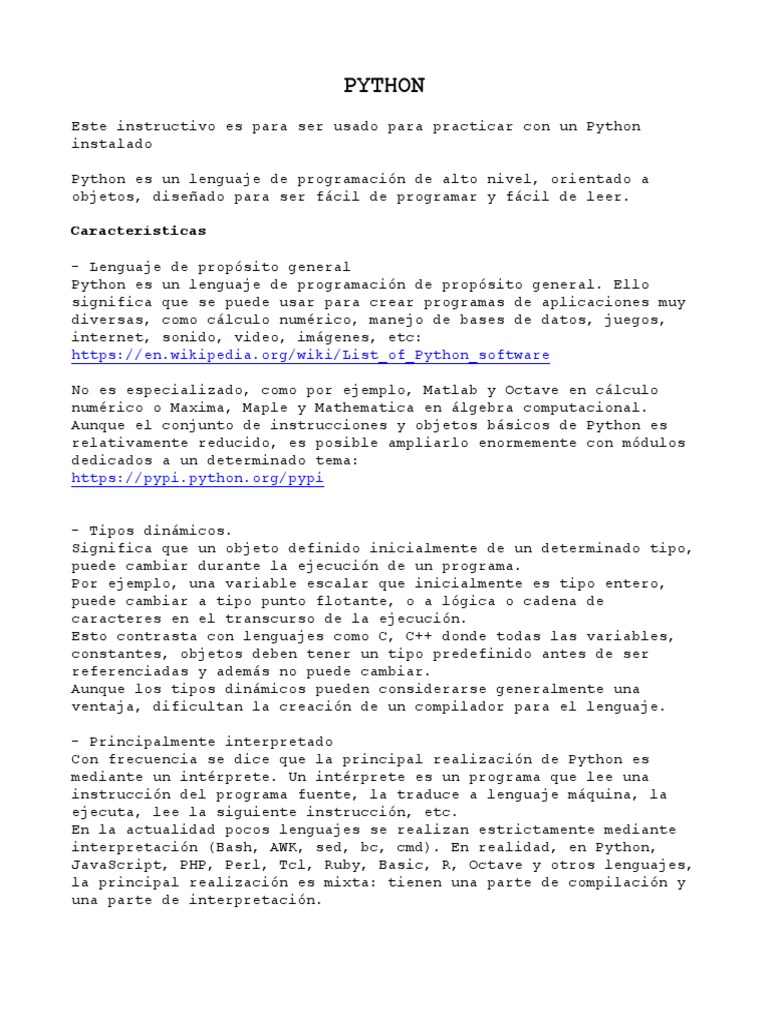 Python v12 | PDF | Lenguaje de programación | Compilador