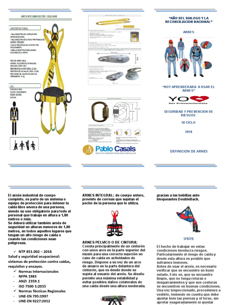 Uso y Definición del Arnés de Seguridad | PDF | Tecnología