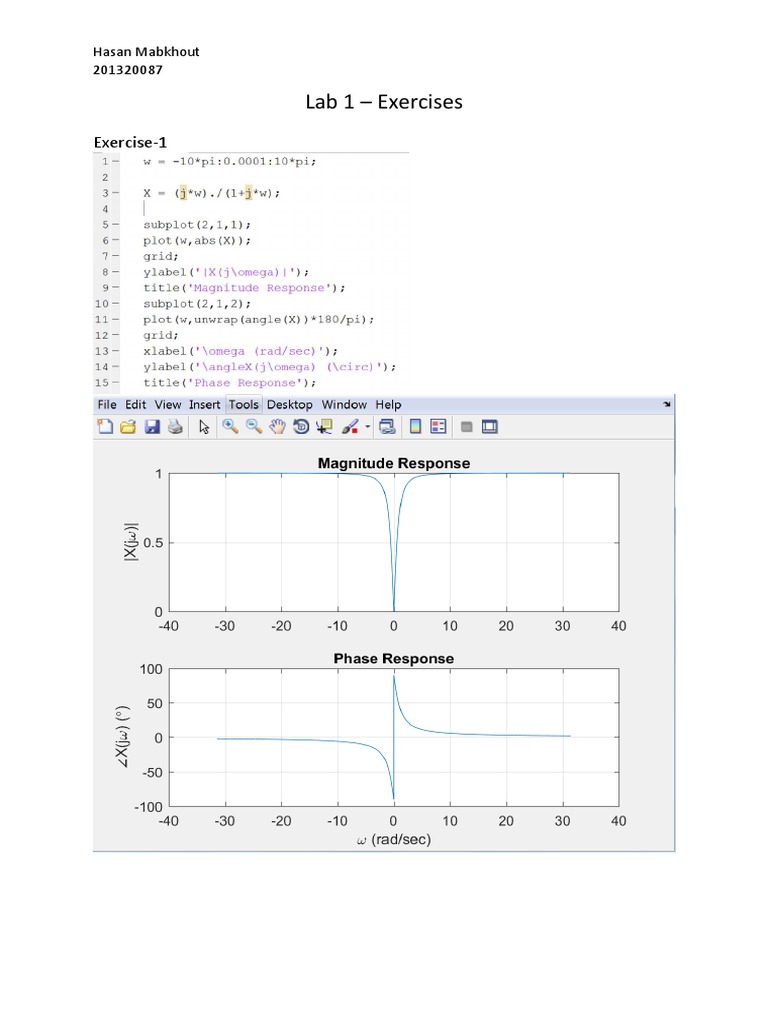Lab 1 - Exercises-Hasan | PDF