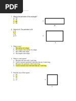 Summative Math 4 TH Quarter 2nd | PDF | Area | Volume