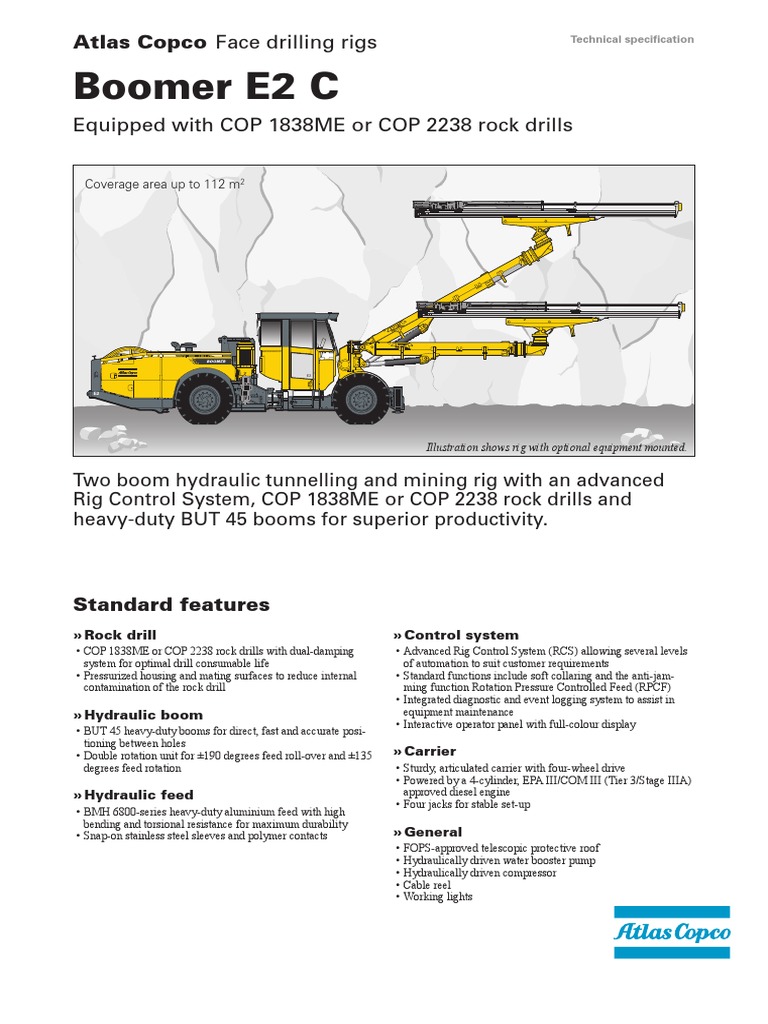Boomer E2 C | PDF | Drilling Rig | Drill