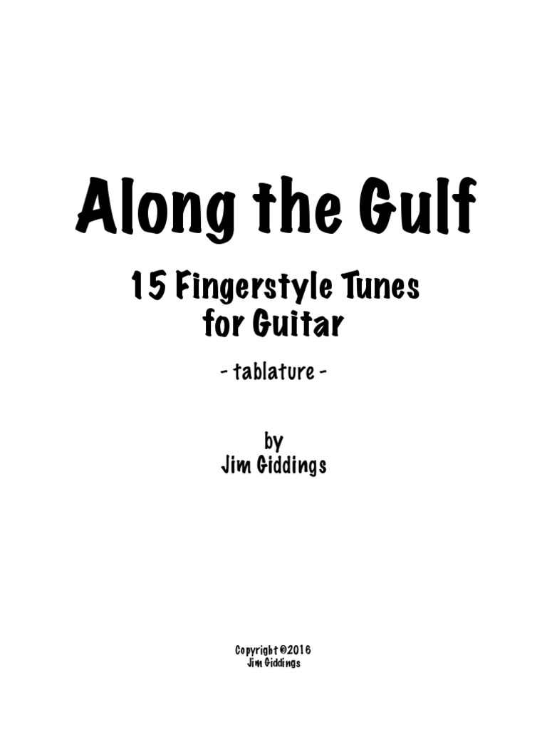 Along The Gulf TAB | PDF | Chordophones | String Instruments