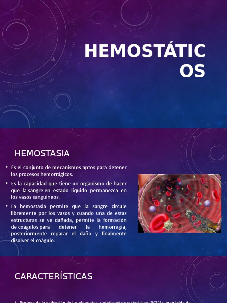 Hemostáticos | Hemostasia | Coagulación