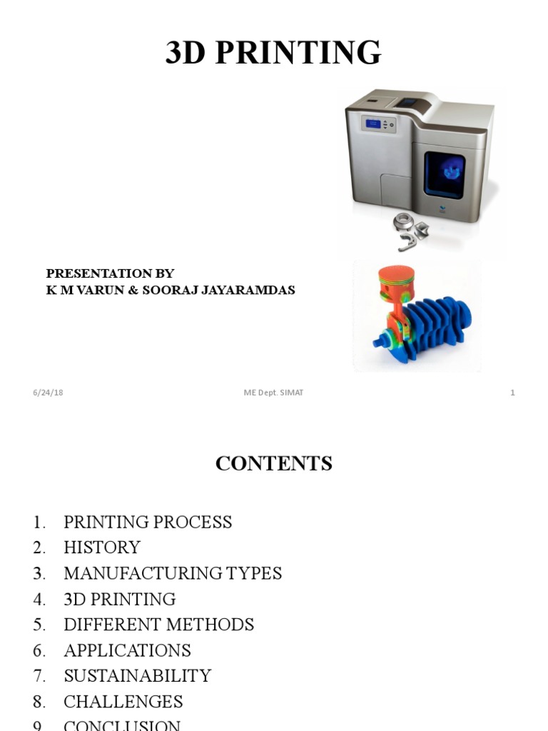 3d Printing Process | PDF | 3 D Printing | Industrial Processes