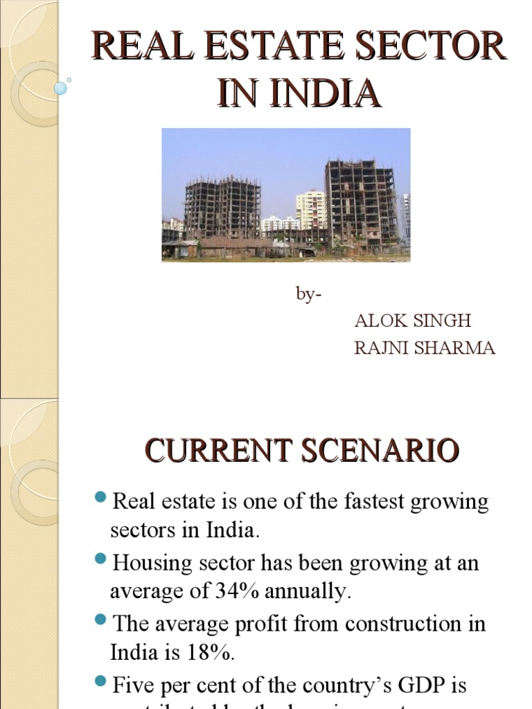 Growth of India's Real Estate Sector | PDF | Foreign Direct Investment ...
