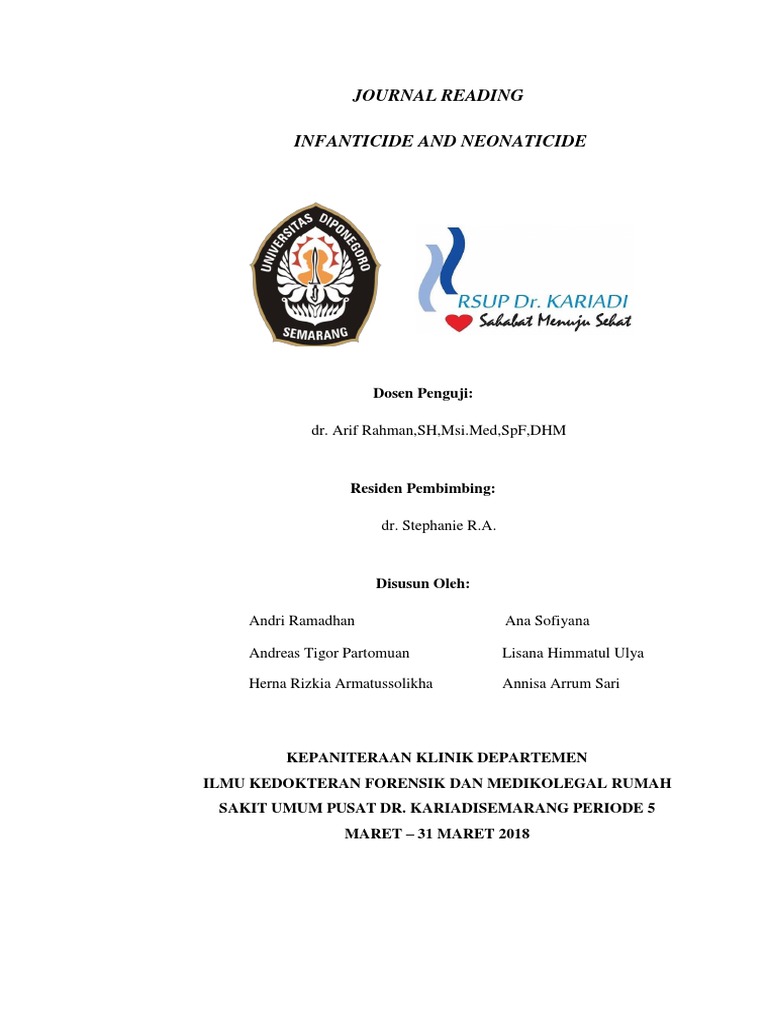 JR Neonaticide and Infanticide UNDIP UNIB Fix | PDF | Pengembangan Diri ...